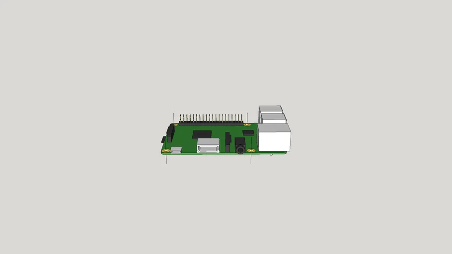 Raspberry pi 2 real size | 3D Warehouse