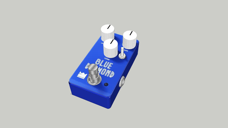 BLUE DIAMOND OVERDRIVE - KING PEDALS | 3D Warehouse