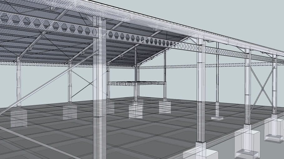 STRUKTUR BAJA GUDANG | 3D Warehouse