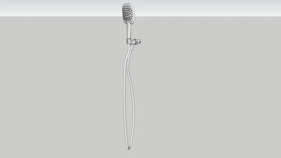 Regadera_de_Telefono_Con_Soporte // Hand_Held_Shower_With_Arm_Mount | 3D Warehouse