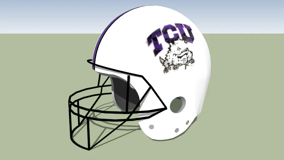 TCU Horned Frogs football helmet | 3D Warehouse