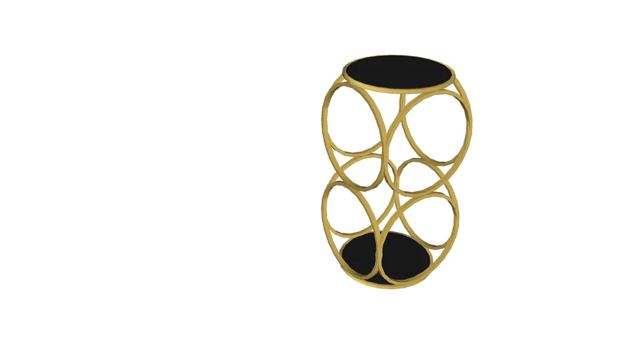 KARE 80715 Side Table Circuit Gold Ø 32cm (Beistelltisch Circuit Gold Ø ...