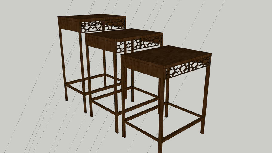 Ethnic Console Table (Meja Konsol Etnik) | 3D Warehouse