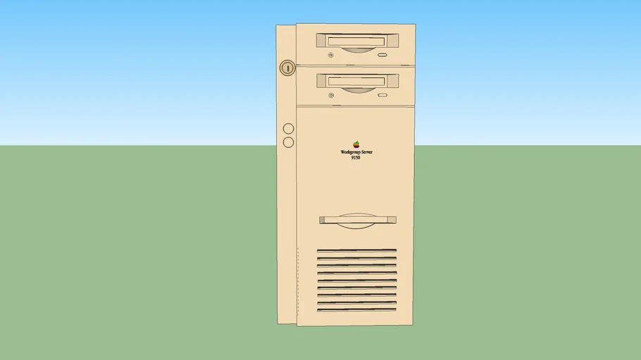 Apple Workgroup Server (9150) tower server | 3D Warehouse