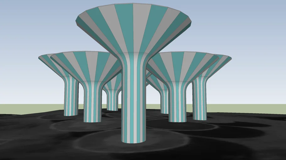 Kuwait Water Towers - 5th Ring Rd | 3D Warehouse