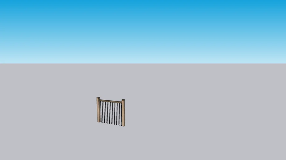 Garde-corps bois | 3D Warehouse
