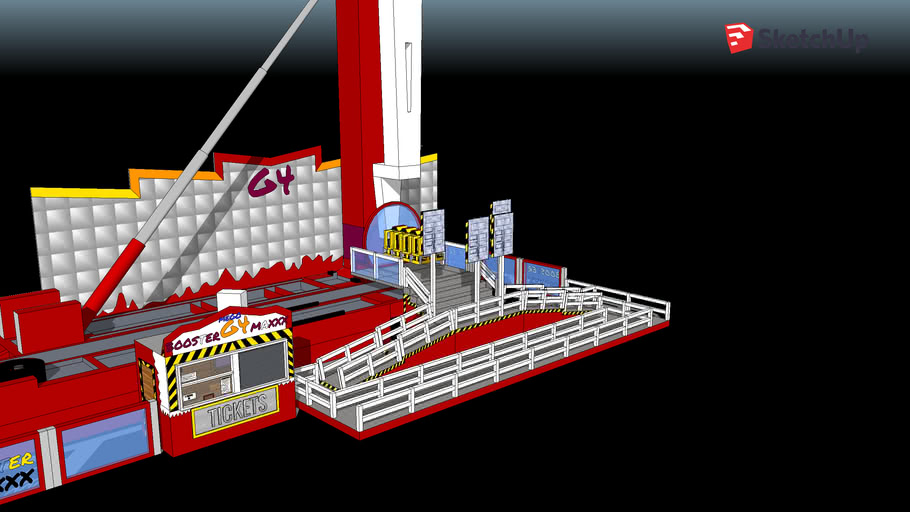 Funfair Ride - Booster XXL | 3D Warehouse