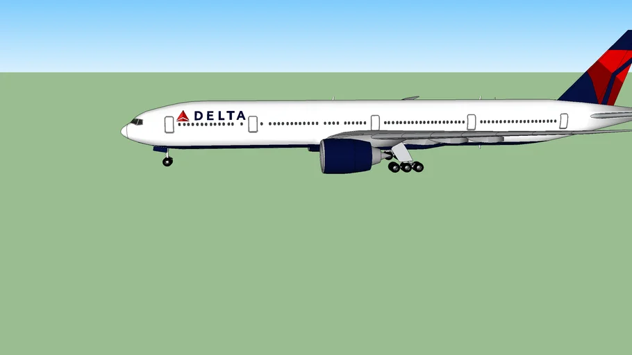 Delta 777-300ER | 3D Warehouse