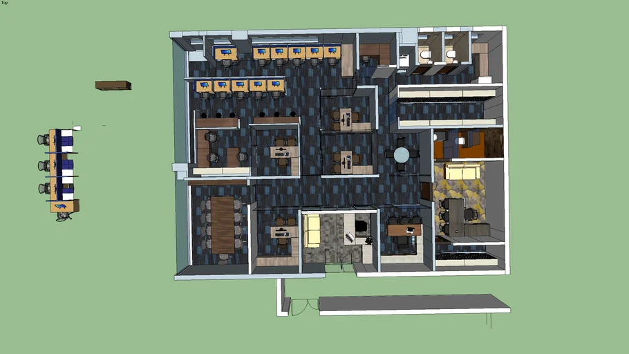 office isometric view | 3D Warehouse