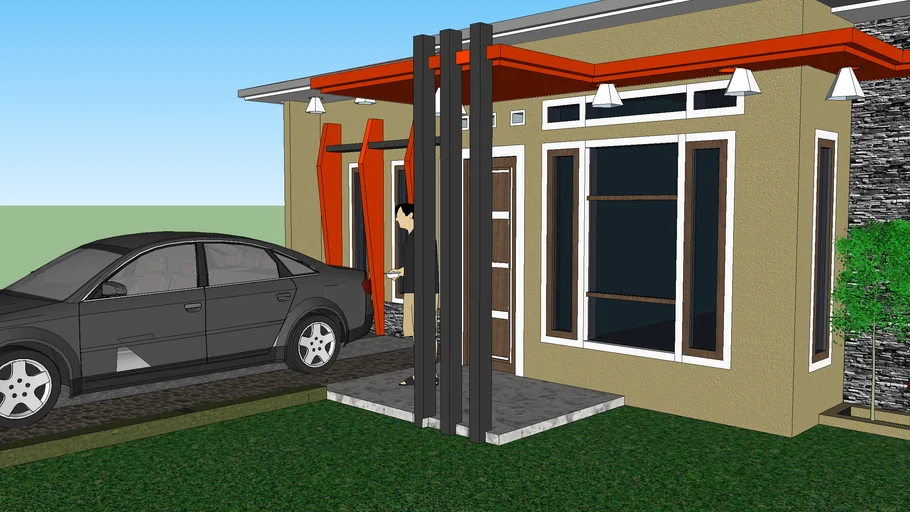rumah minimalis , building, house, perumahan | 3D Warehouse