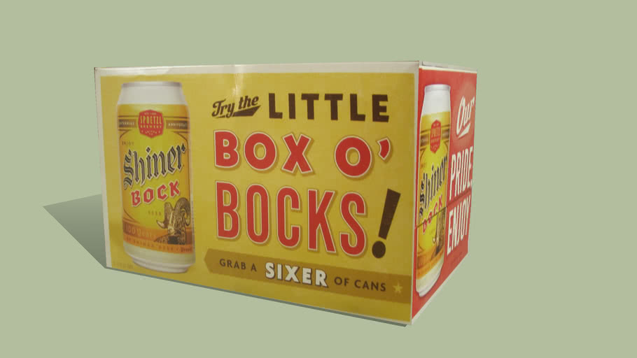 Shiner Bock 'New Little box O' Bucks!' | 3D Warehouse