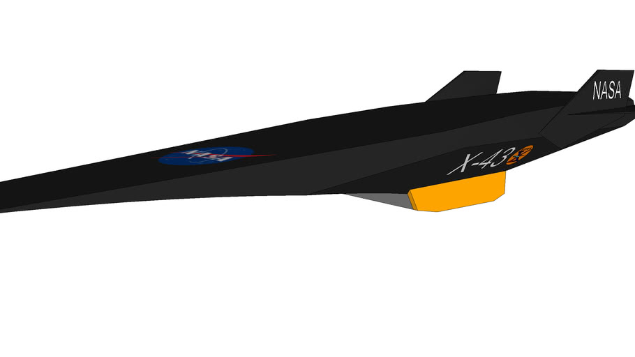 NASA X-43A (7 Mach aircraft) | 3D Warehouse
