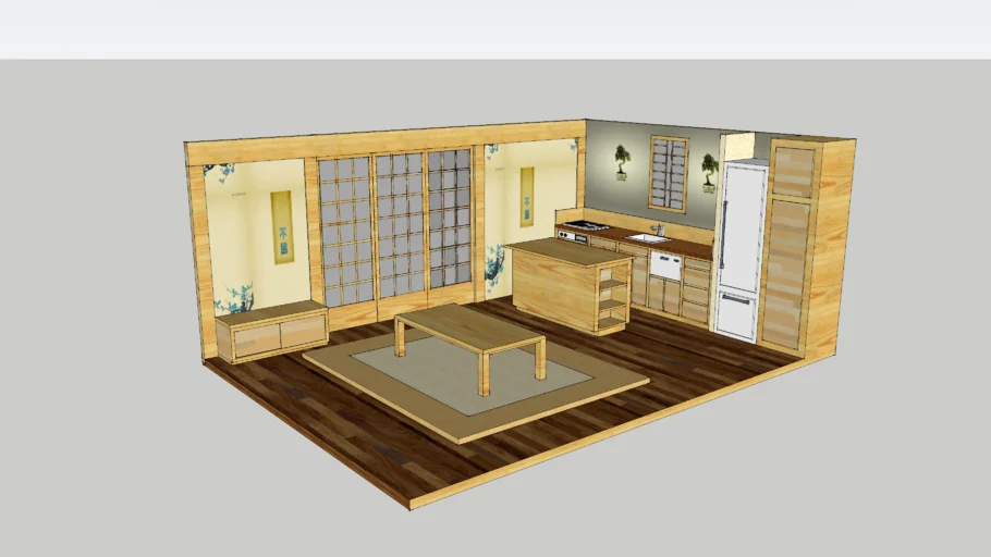 Simple Japanese Kitchen | 3D Warehouse