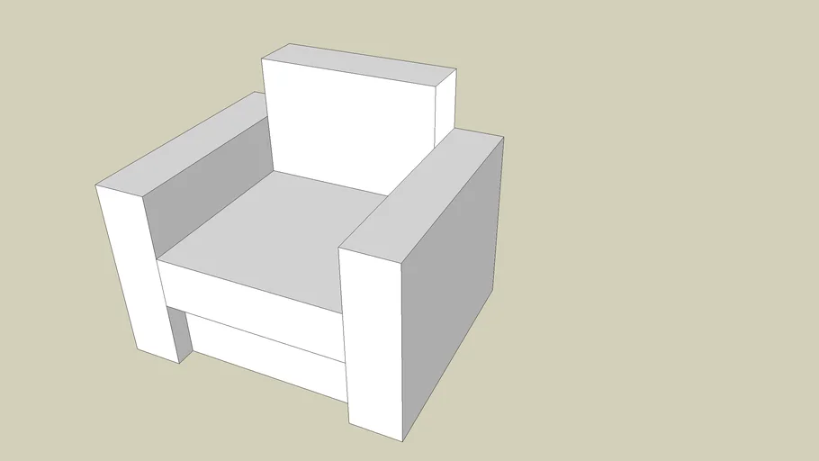 Box Chair | 3D Warehouse