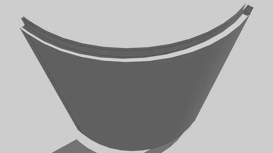Curved base unit door | 3D Warehouse