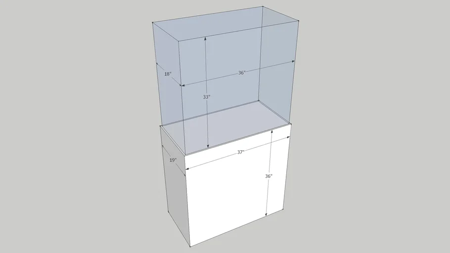 Display case rectangle F | 3D Warehouse