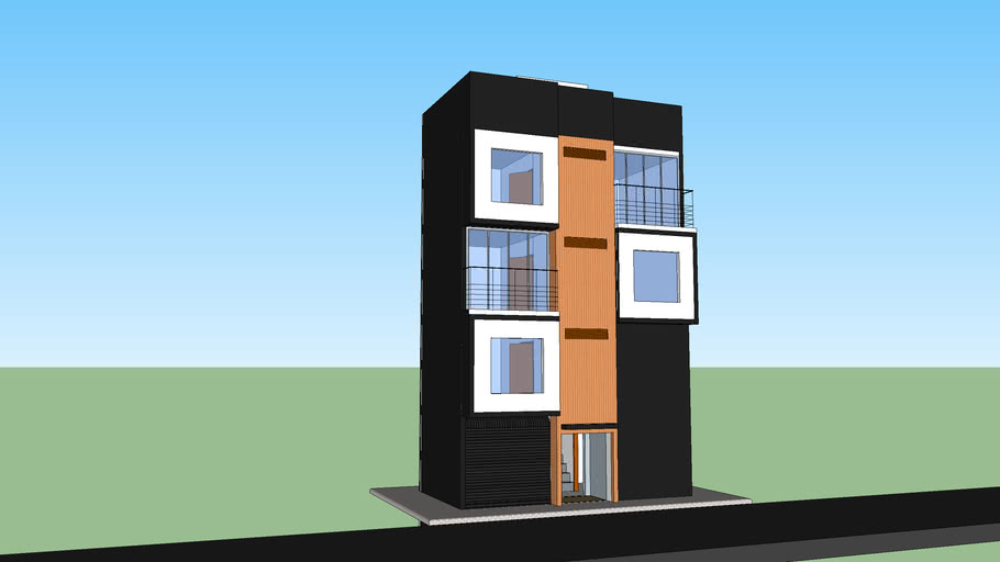 Small Plot House #1 | 3D Warehouse