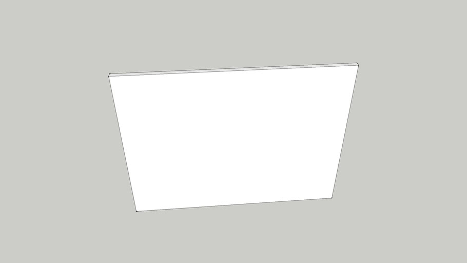 900 WALL CARCASSE BACK PANEL 864X18X664 | 3D Warehouse