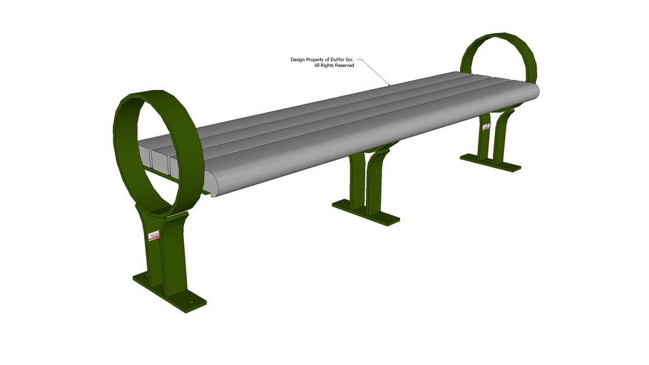132PL Series Bench | 3D Warehouse