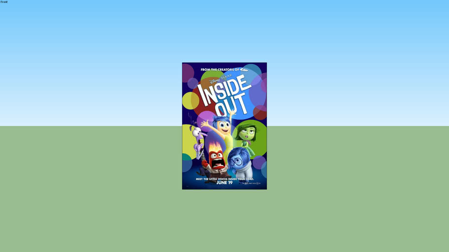 Inside Out - Final One Sheet Movie Poster 27X40 Double Sided (unframed ...
