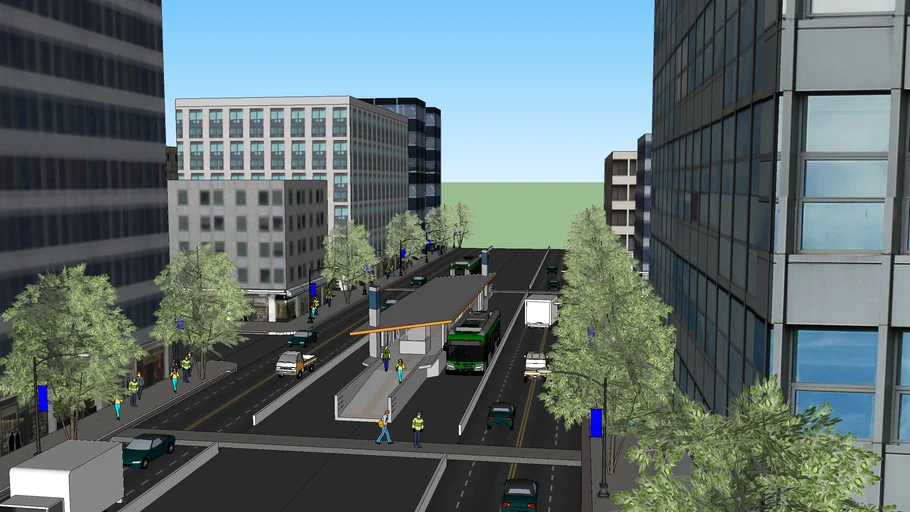 BRTS corridor ahmedabad | 3D Warehouse