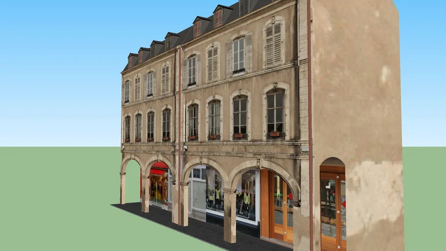 IMMEUBLE ET ARCADES | 3D Warehouse