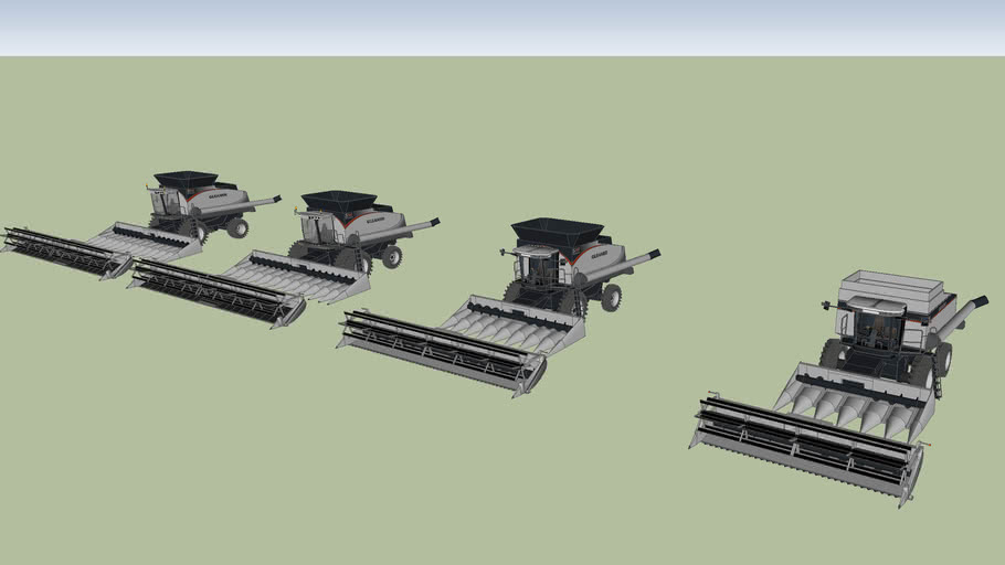 Gleaner S96, Gleaner S68, and Gleaner R66 | 3D Warehouse