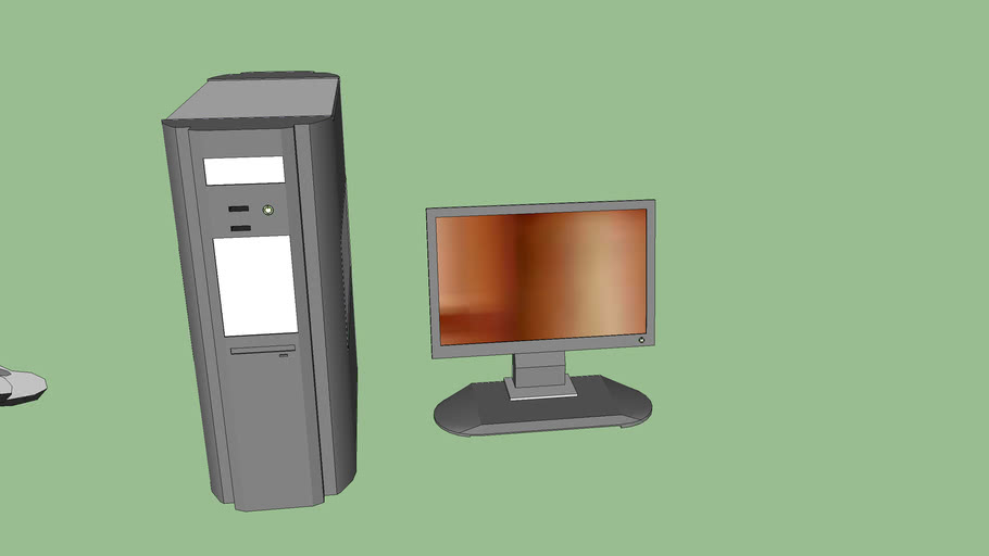 Computer and Monitor | 3D Warehouse