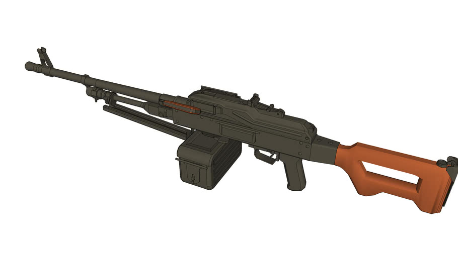 PKM machine gun | 3D Warehouse