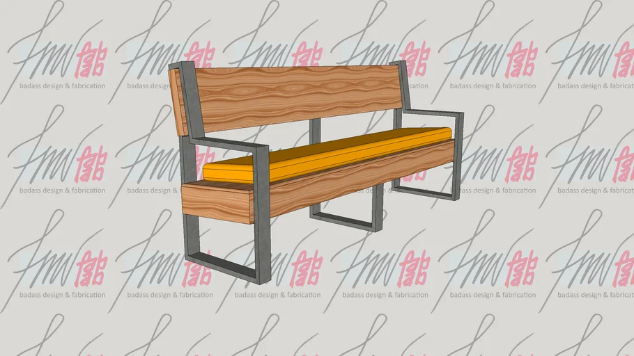 18.195.1.2B Bench | 3D Warehouse