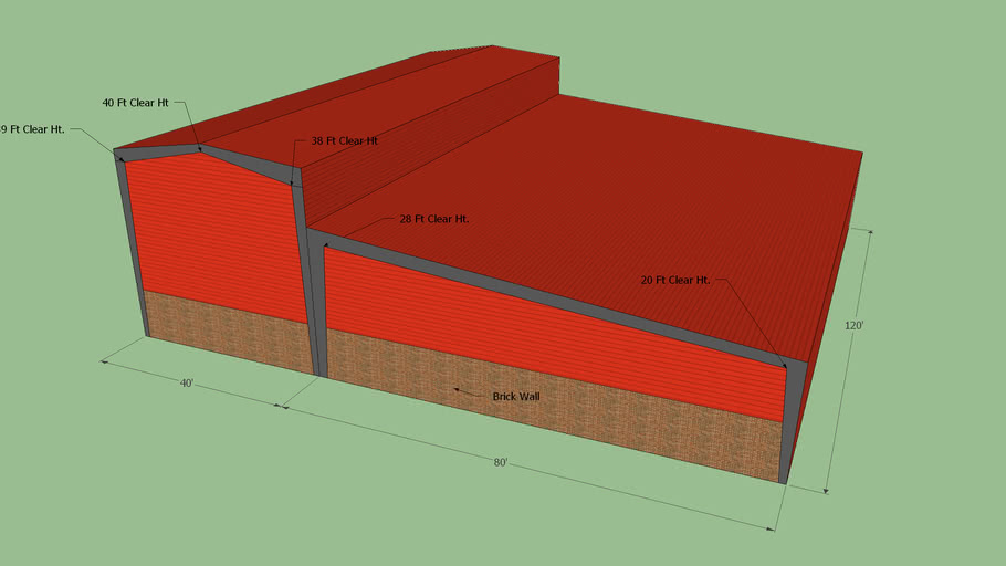 PEB shed | 3D Warehouse