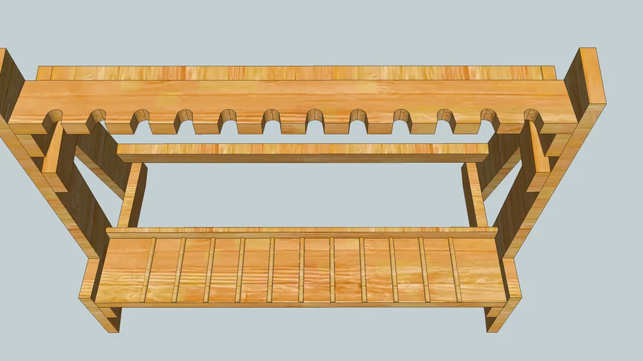 Pavan's Wood Gun Rack | 3D Warehouse