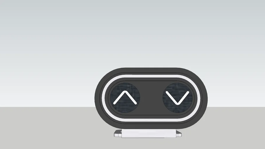 LINAK DPF1Koo-o1006 Desk Panel Push Button | 3D Warehouse