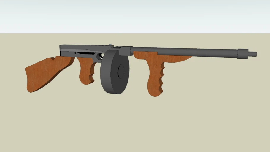 Thompson Submachine gun | 3D Warehouse