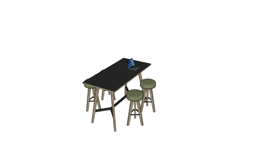 Verco - Martin table + chairs | 3D Warehouse