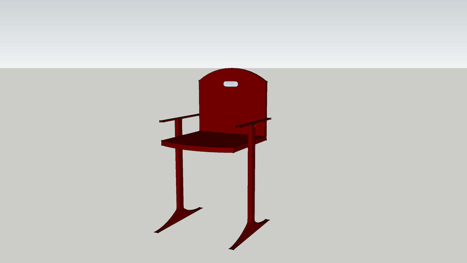 Maroon Stadium Seat | 3D Warehouse