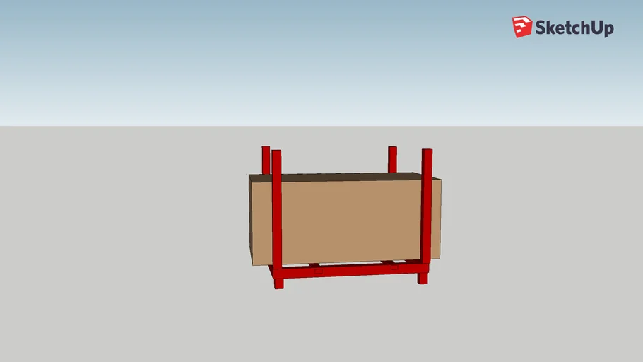 Rack Movil + gaylord | 3D Warehouse
