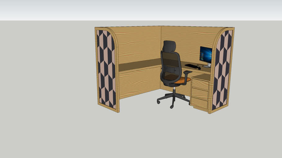cubicle work station | 3D Warehouse