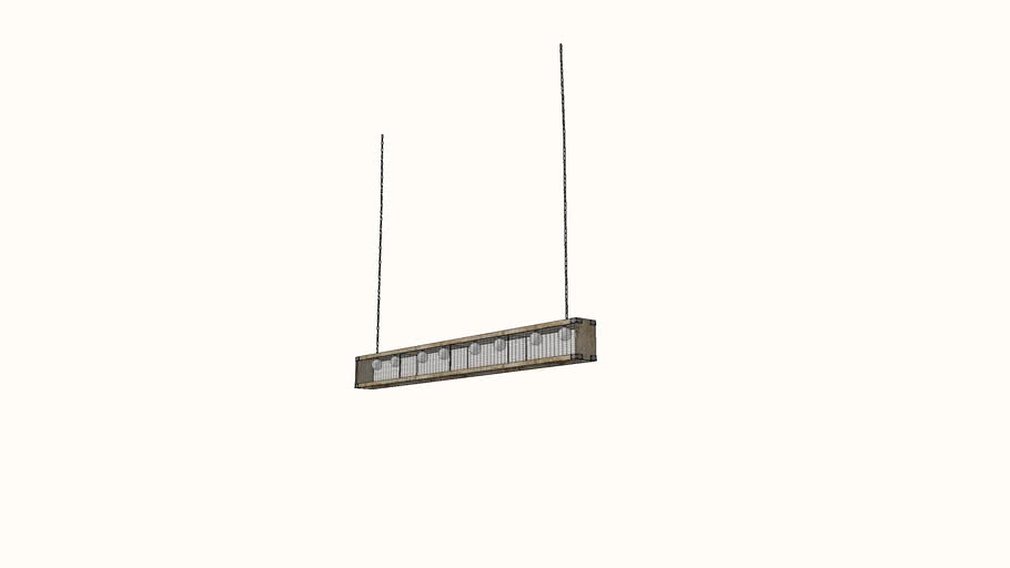 Rustic Linear Pendant | 3D Warehouse