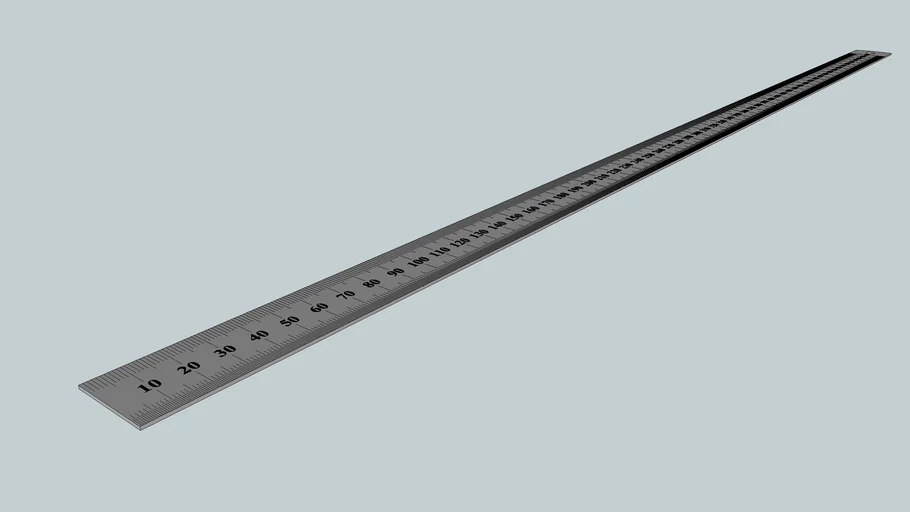 600mm Steel Ruler | 3D Warehouse