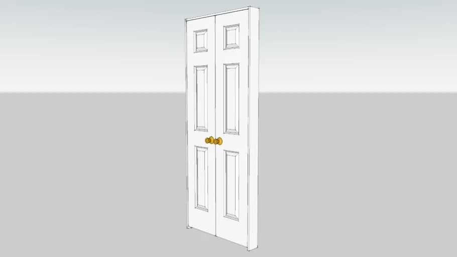16' Three Panel Double Door | 3D Warehouse