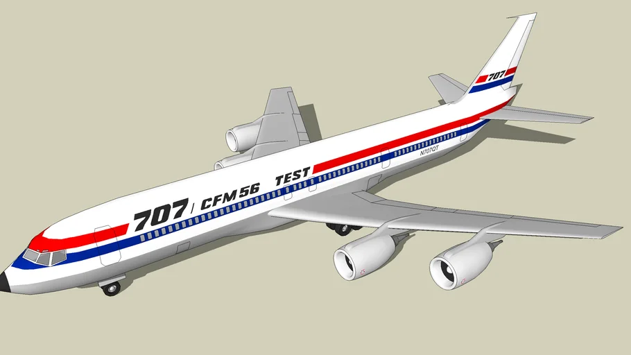 Boeing 707-700 | 3D Warehouse