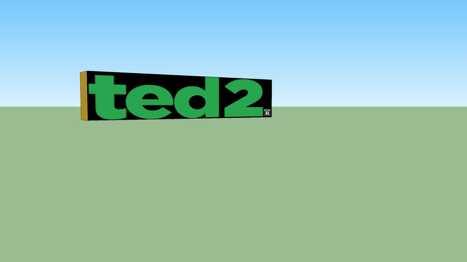 Ted 2 (Logo) - Original Movie Mylar Poster with Lightbox | 3D Warehouse
