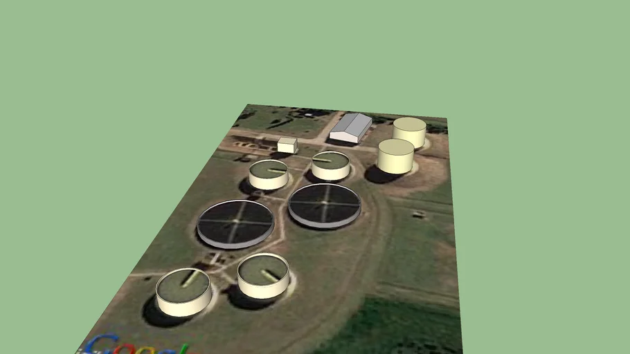 Planta de tratamiento de aguas residuales | 3D Warehouse