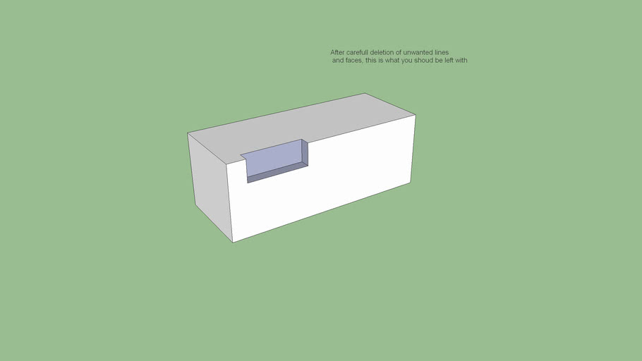 Simple intersect tutorial | 3D Warehouse