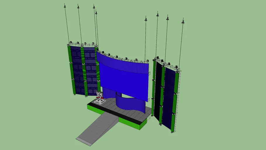wwe Inc:wwe hd weekly show stage(Nickgrundy's) | 3D Warehouse
