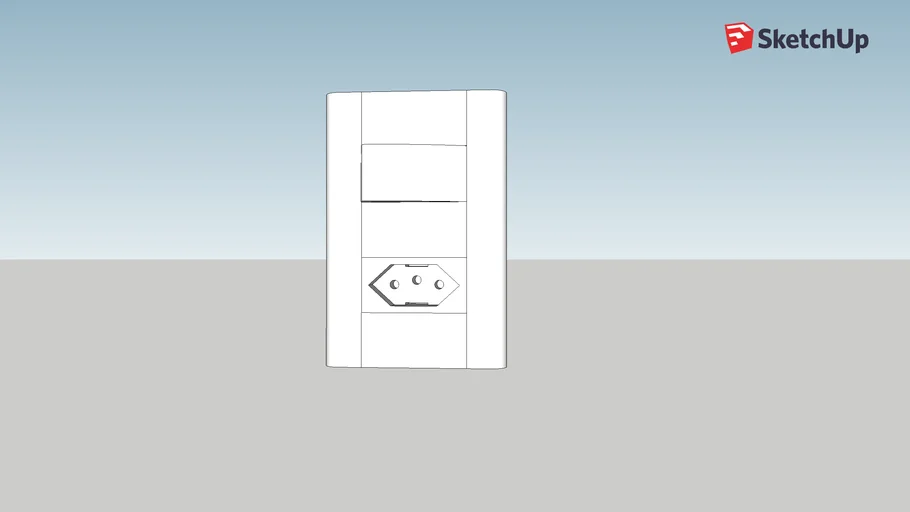 1 Interruptor + 1 Tomada | 3D Warehouse