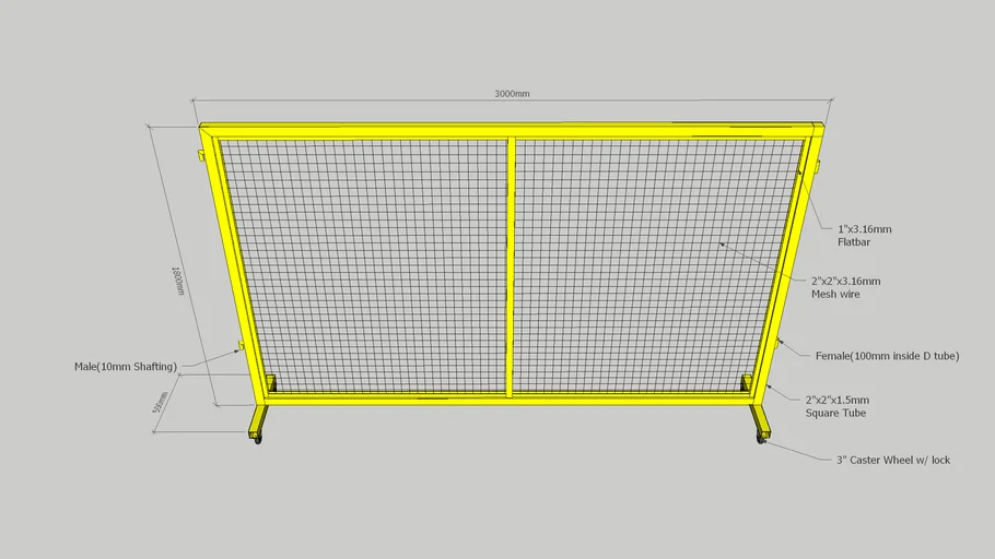 Mesh Fence | 3D Warehouse