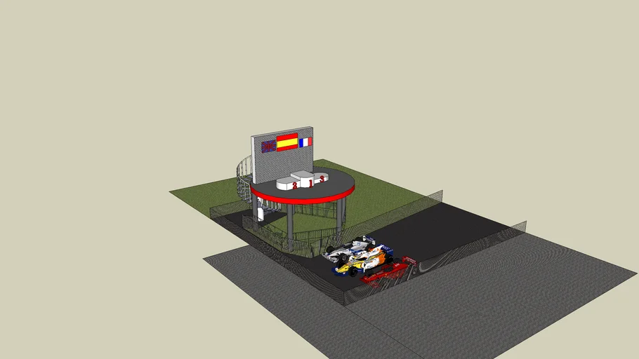 formula 1 podium | 3D Warehouse