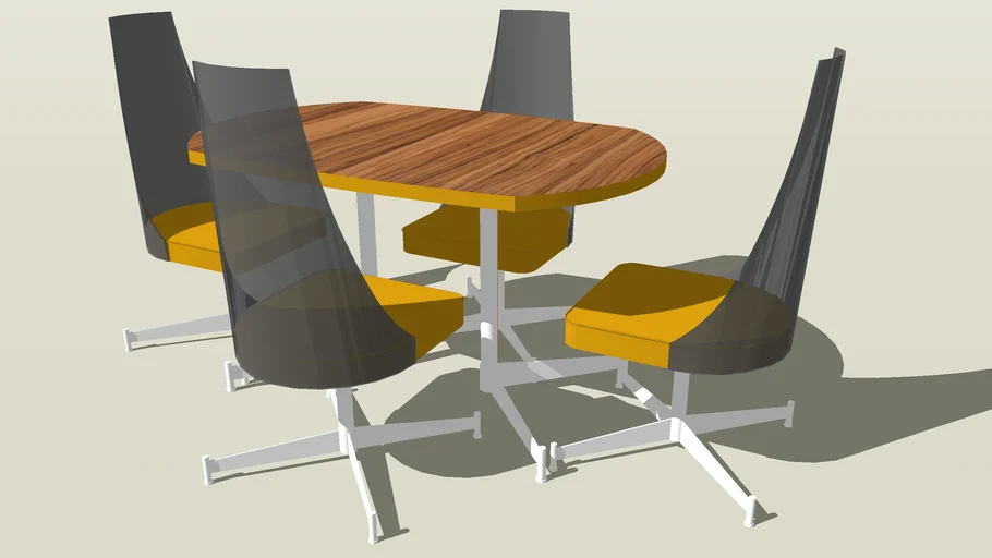 70s Dining group | 3D Warehouse